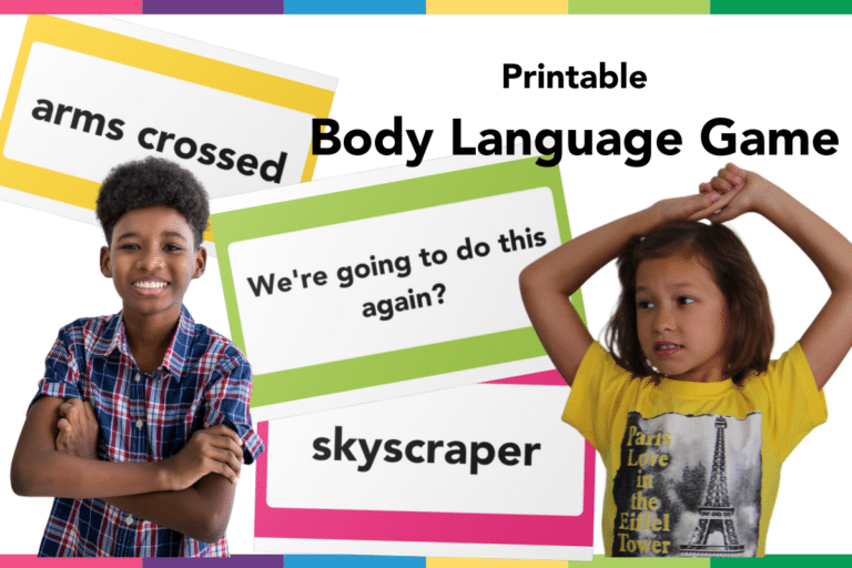 Enhance Communication Skills with Printable Body Language Game Cards